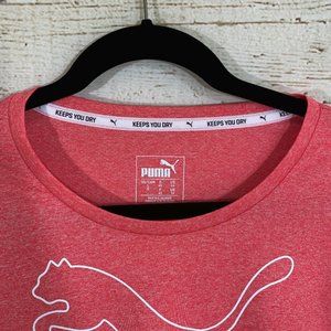 Puma | Tops | Puma Pink Short Sleeve Graphic Top | Poshmark